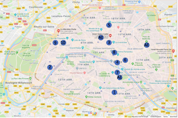 Walking in Paris: locating hidden sights in the city – Routes