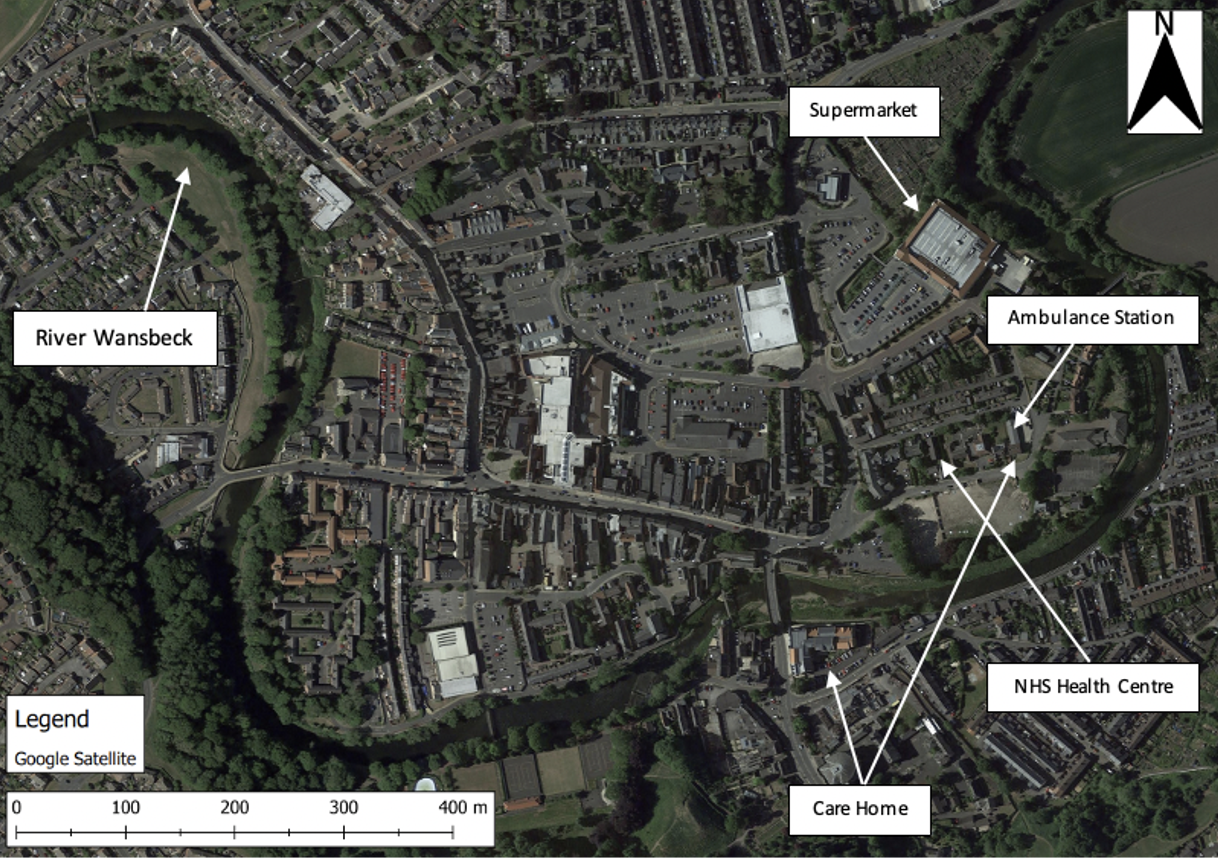 A Street Level Flood Risk Assessment of Morpeth, UK – Routes